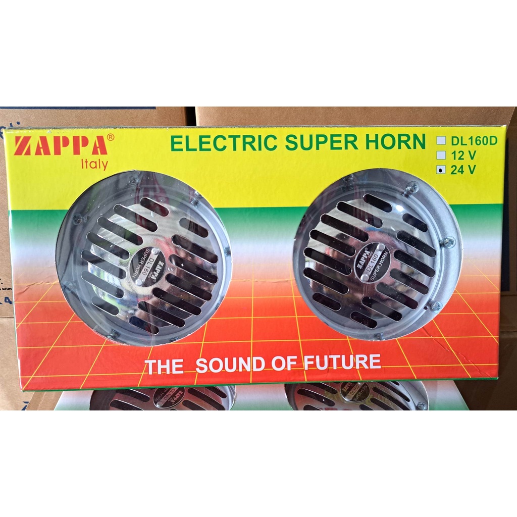 ZAPPA ITALY Electric Super Horn DL160 (12V/24V) 1 SET (2pcs) | Shopee ...