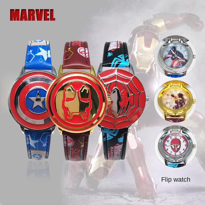 New kids marvel watches cartoon spider man Captain America iron man ...