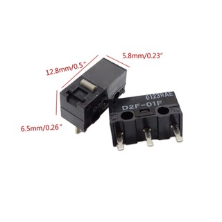 Left 2 10PCS Mouse Microswitch 10Million Clicks 3Pins Japan Gray Dot ...