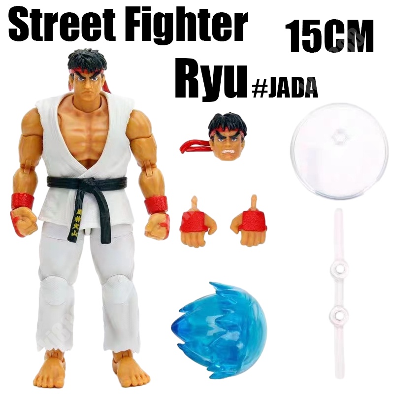 JADA Street Fighter Ryu Action Figure 15cm Game Model Collection ...