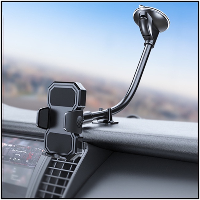 CI Windshield Car Phone Mount Holder Flexible Hose Extension Dashboard ...