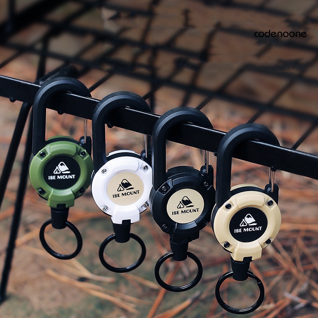 [COD]Retractable Key Chains with Carabiner & 60cm Extendable Steel Wire ...