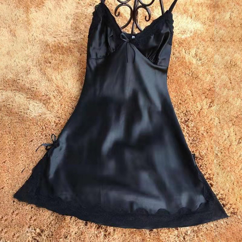 GER Sexy Sleepwear Woman Deep-V Night Dress Women Sleeping Plus Size ...