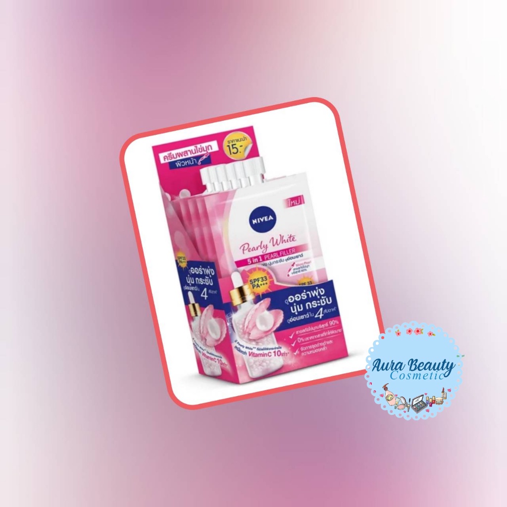 (6 Sachets/Box) Nivea Serum White Pearl 7 ml. | Shopee Philippines