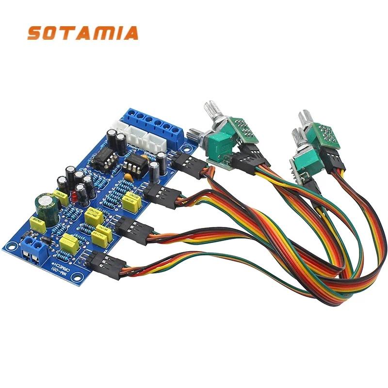 SOTAMIA NE5532 OP AMP Amplifier Tone Preamp Audio Board Treble Midrange ...