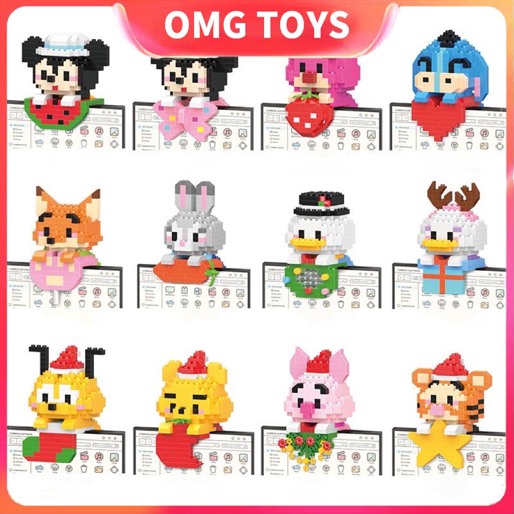 OMG TOYS DIY Block Toy Brick Card Character Mini Block Card Gift ...