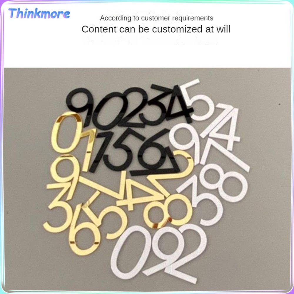 Self-adhesive 3d 0 To 9 Numeral Plate Plaque Sign Gate Digits Number ...