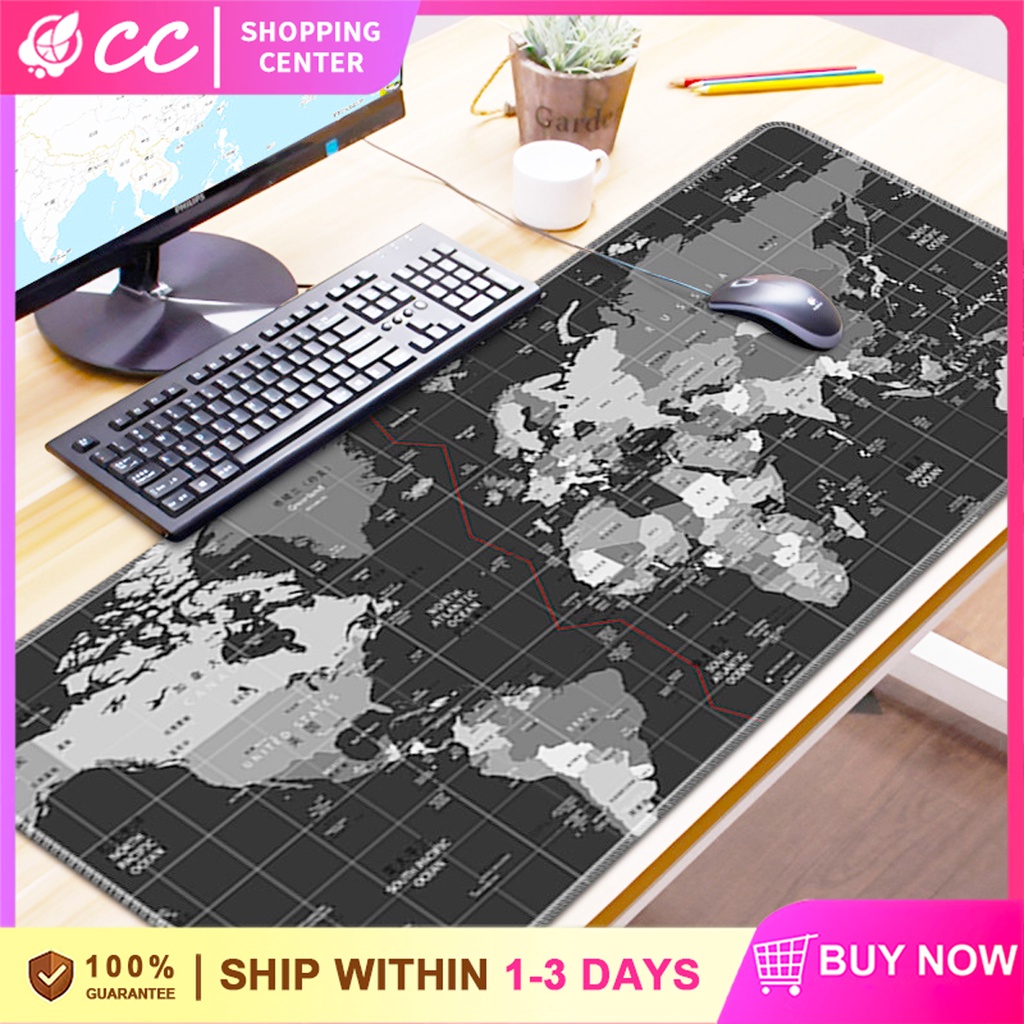 Extra Large Mouse Mat Large World Map Mouse Mat Soft Mouse Pad Esports ...