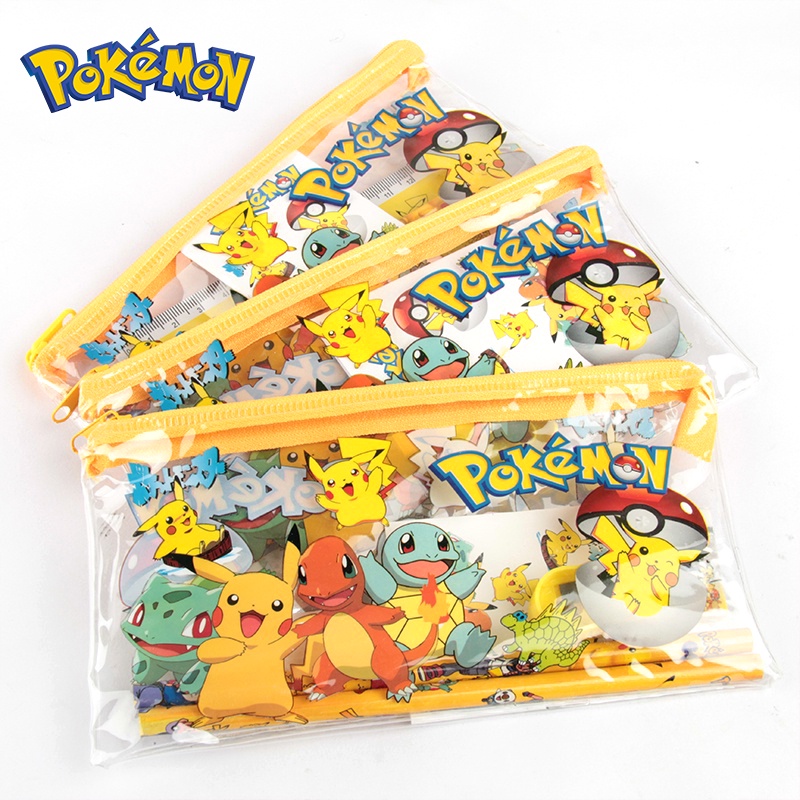 5/1Pcs Anime Pokemon Pikachu Stationery Pouch Pen Pouch Set Student ...