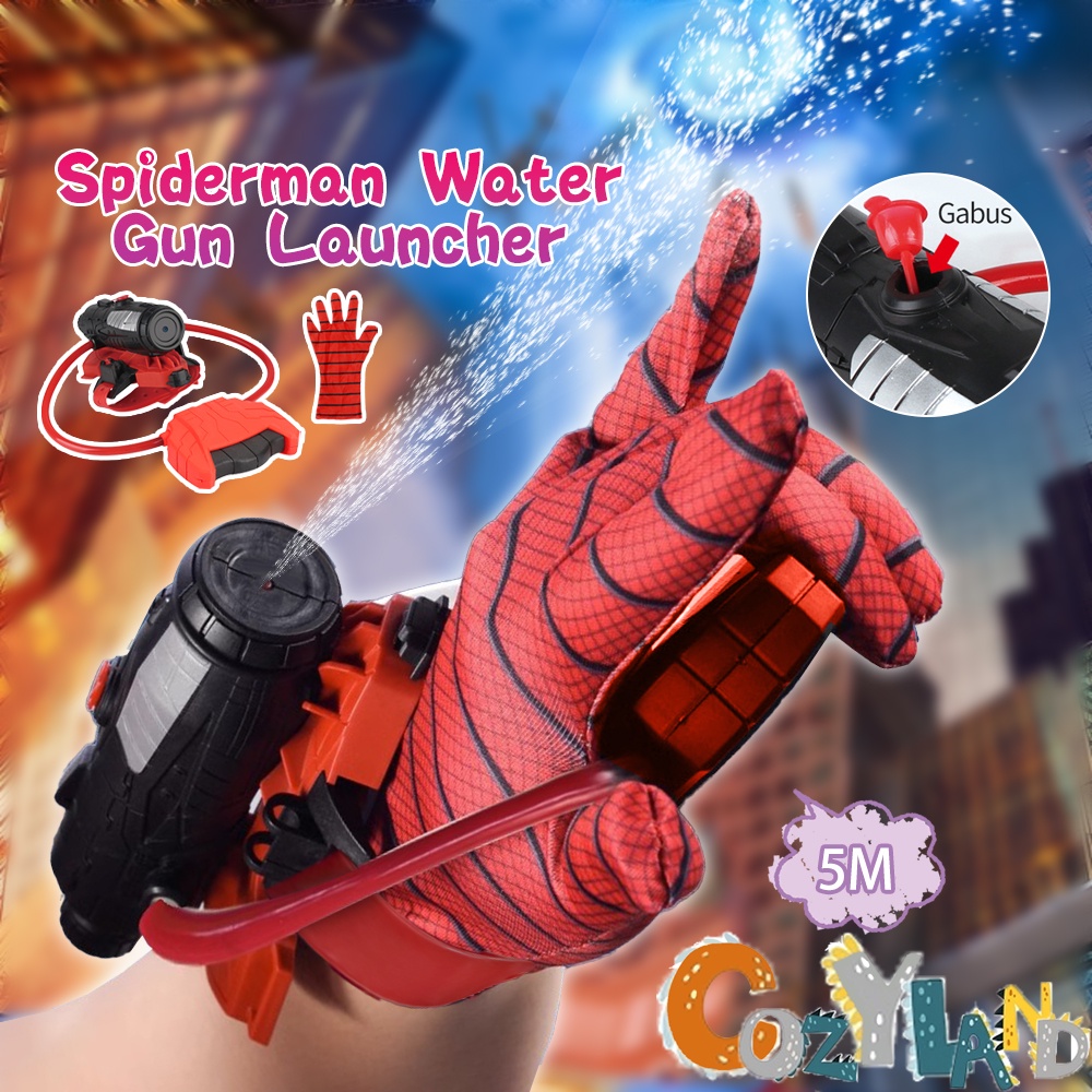 Cozyland Spiderman water gun for kid toy Launcher Water Gun Cosplay ...
