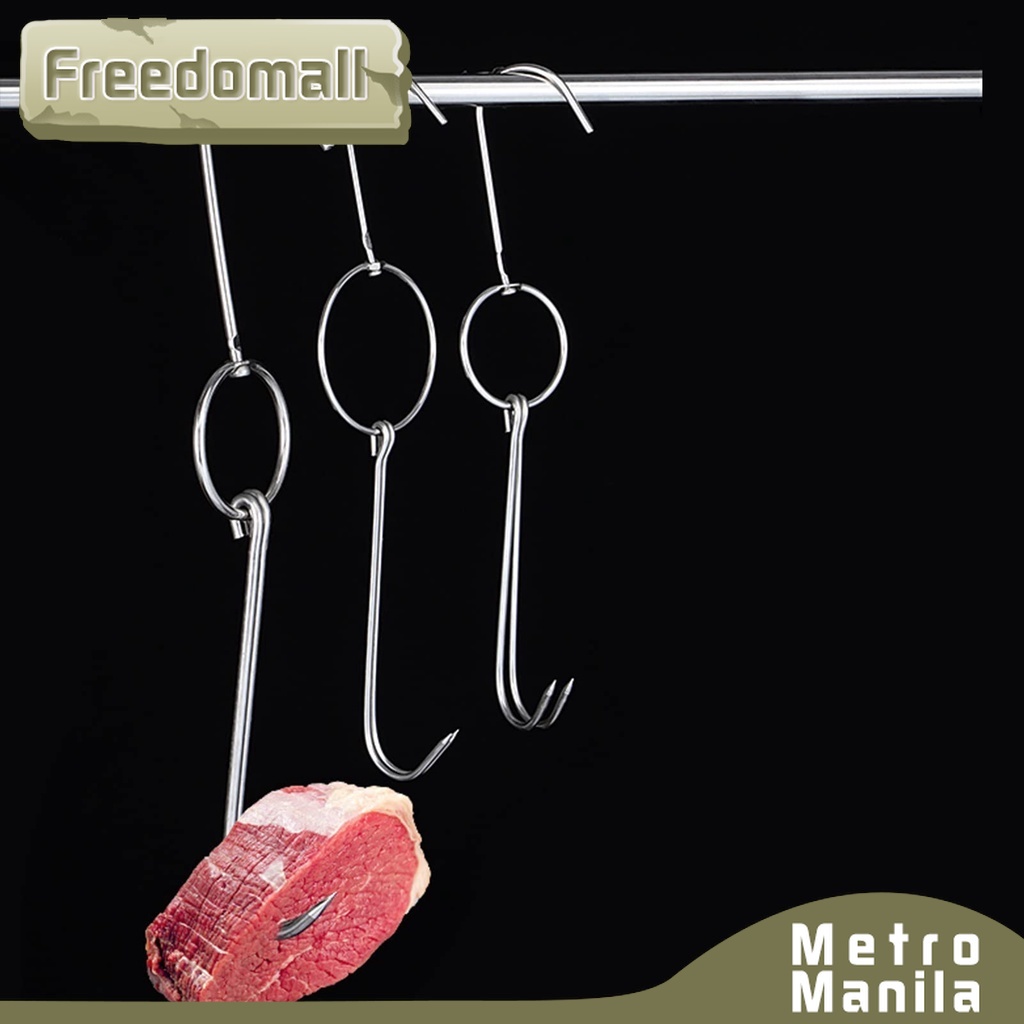 6pcs Roast Duck Hook 23cm Stainless Steel Triple Hook Bbq Storage ...