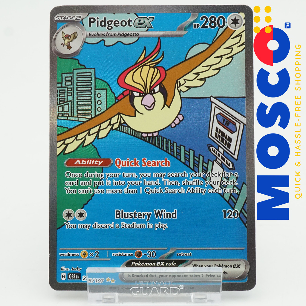 Pidgeot ex - 225/197 - Special Illustration Rare Obsidian Flames ...