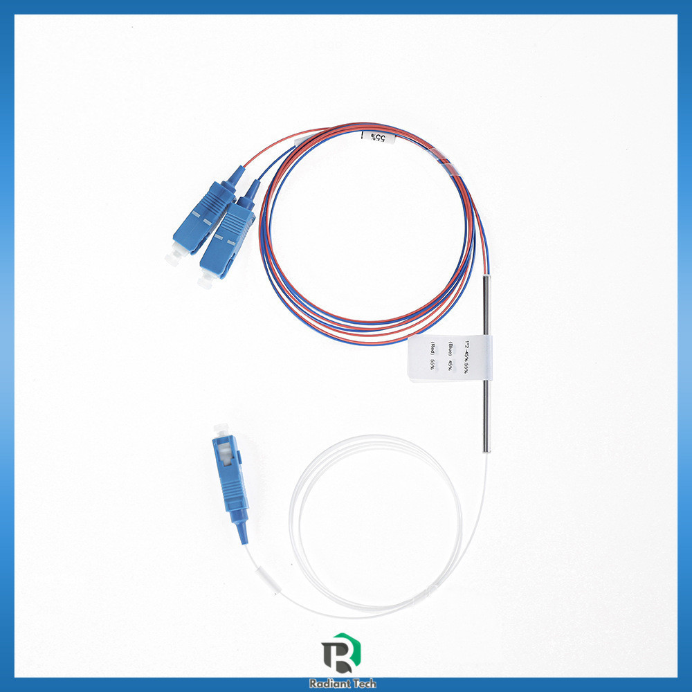 FBT Splitter 1:2 With Connector Fiber Splitter SC/UPC Ratio 50/50 60/40 ...
