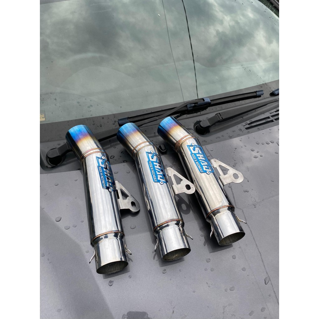 Shaq Open Spec pipe exhaust Aun 51mm tube type for Tmx 125 155 Rusi tc ...