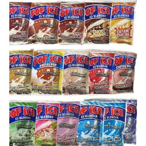 Pop ICE - RENCENG - SACHET ICE DRINK BLENDER RETAIL ALL VARIANTS OF ...