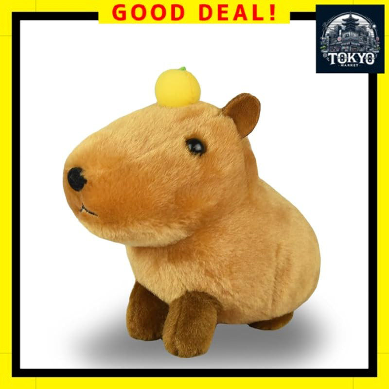 Nohohon Capybara-chan ST Chapi-chan Yuzu plush toy, approximately 13 cm ...