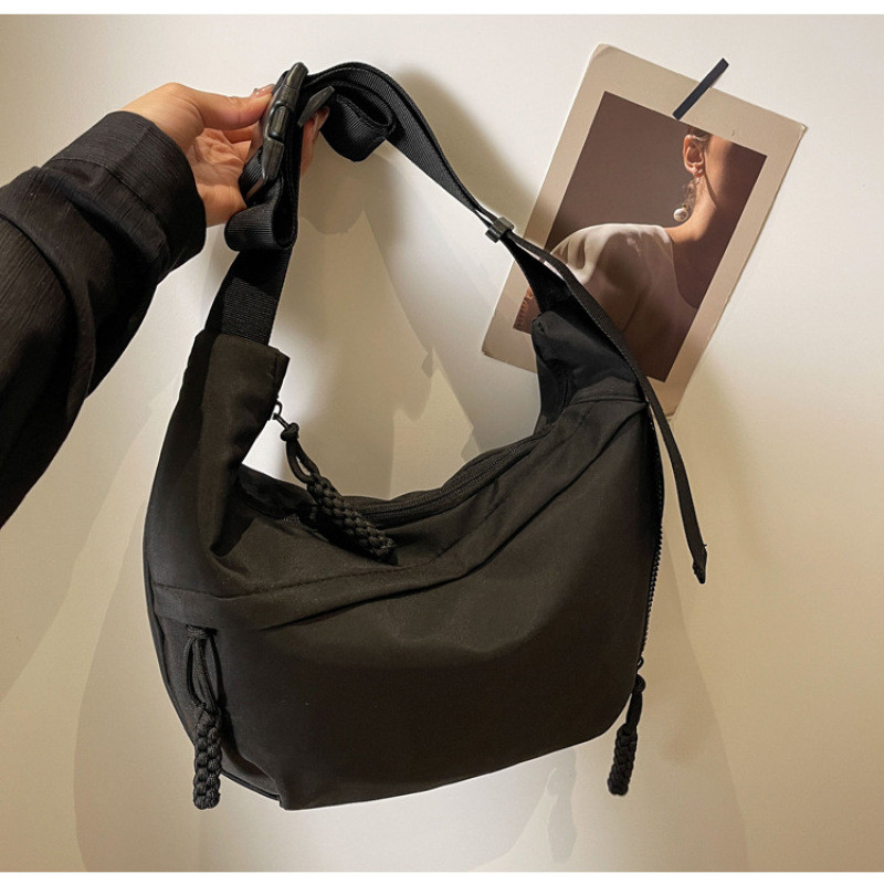 Dumpling Bag Large Capacity Shoulder Bag Casual Canvas Bag Chest Bag ...