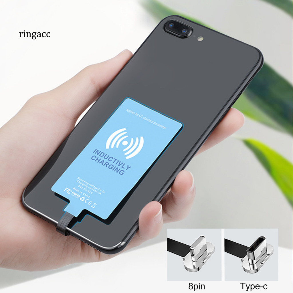 RGC Wireless Charger Receiver Universal Fast Charge Mini 8Pin Type-C Qi ...