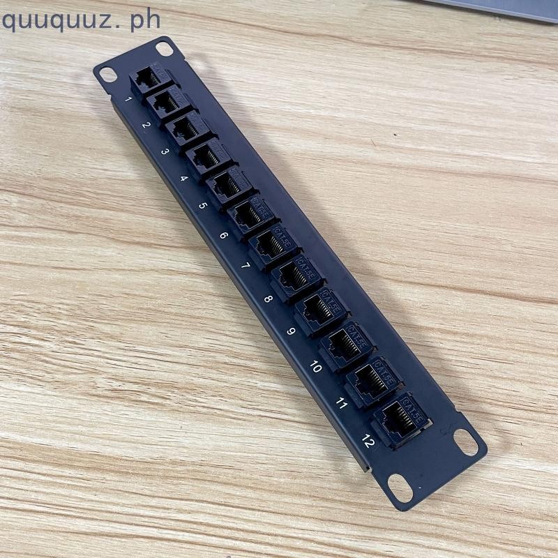 QUU Wallmount Rackmount 1U Ethernet Patch Panel Punch Down Block for ...