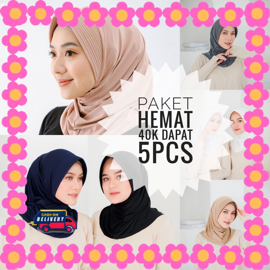 CASUAL YOUNG WOMEN'S HIJAB Pashmina Girly Syar i JUMBO / SAVING PACKAGE ...