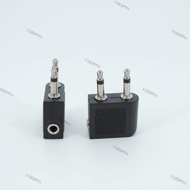 Air Plane dual 3.5mm female to 2 jack male Plug Airplane socket Airline ...