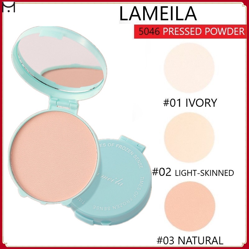 LAMEILA Pressed Powder Whitening Pressed Powder Waterproof Oil And ...
