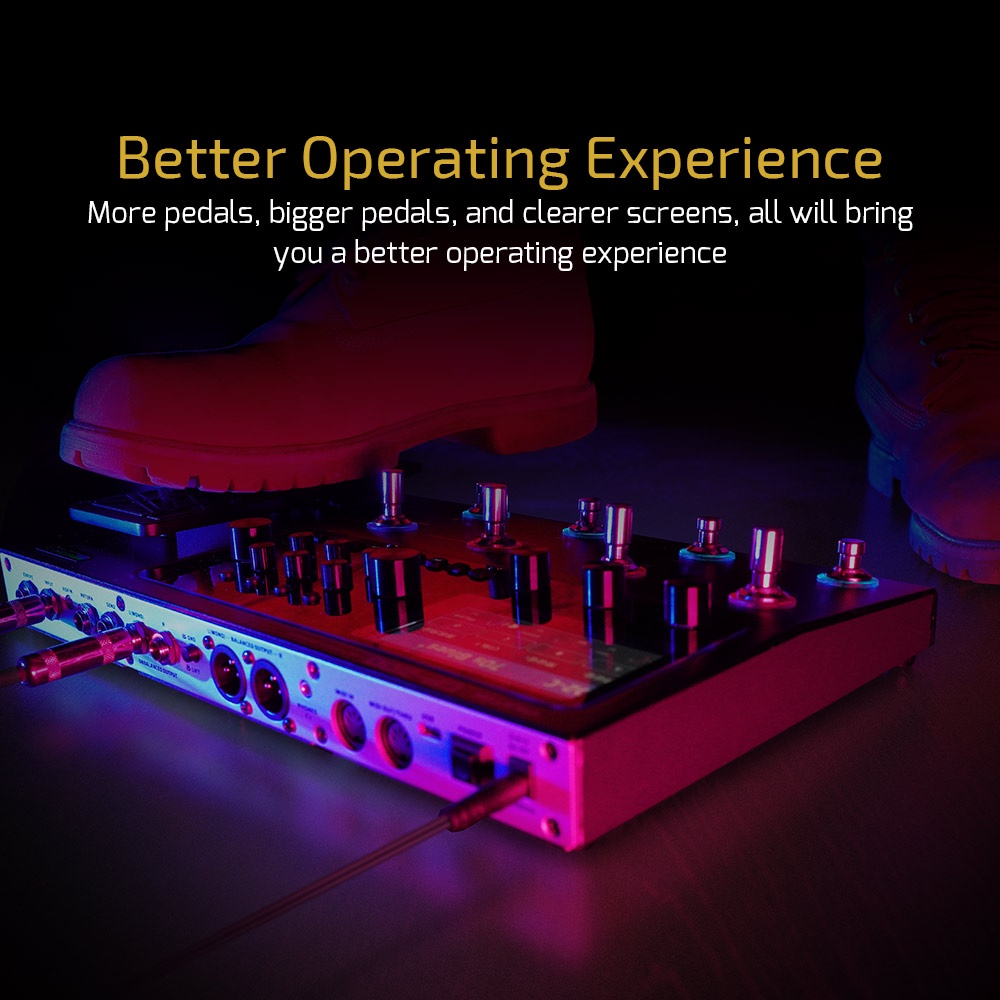 Valeton GP-200 Bass Amp guitar expression pedal, simulated IR multi ...