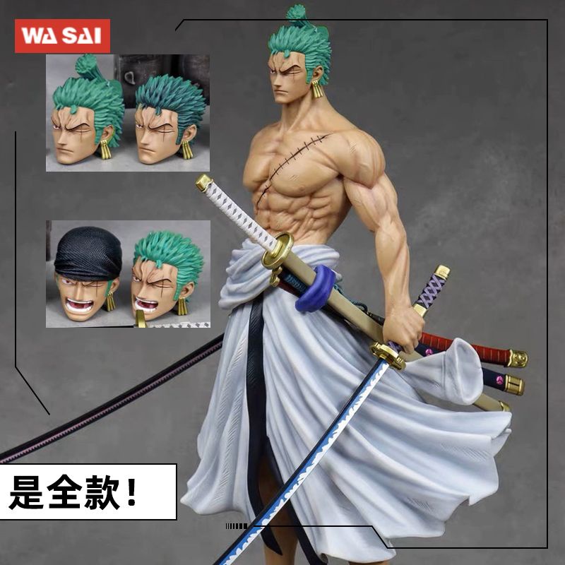 Anime One Piece Zoro (Four Heads Ver.) Standing Posture 24cm onepiece ...