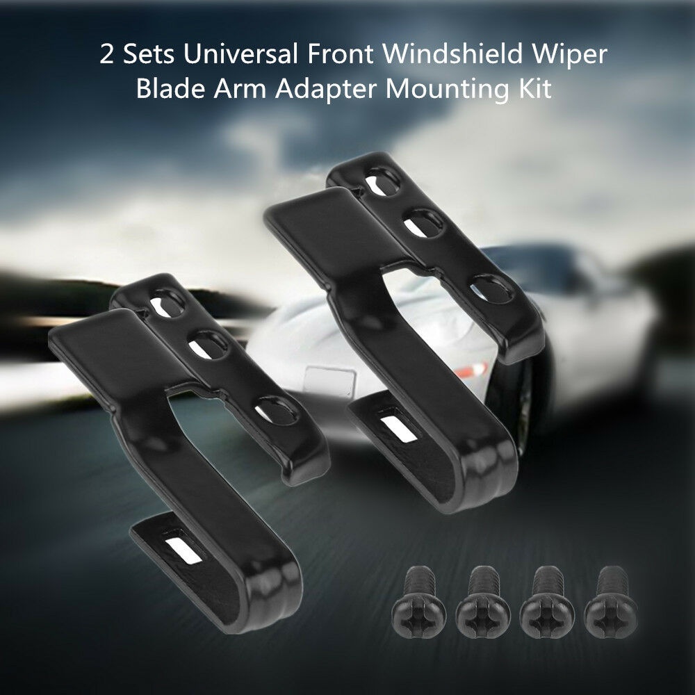 Wiper connector 2 Set Front Blade Arm Mounting Black 3392390298 Adapter ...