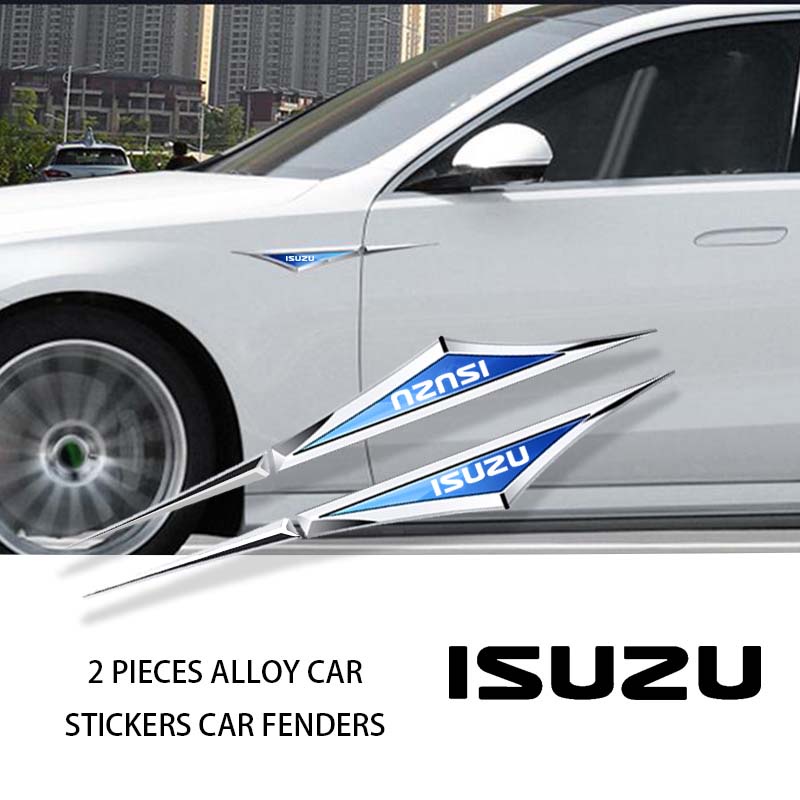 2pcs/Car Body Metal Sticker Car Fender Side Blade Badge For Isuzu D-MAX ...