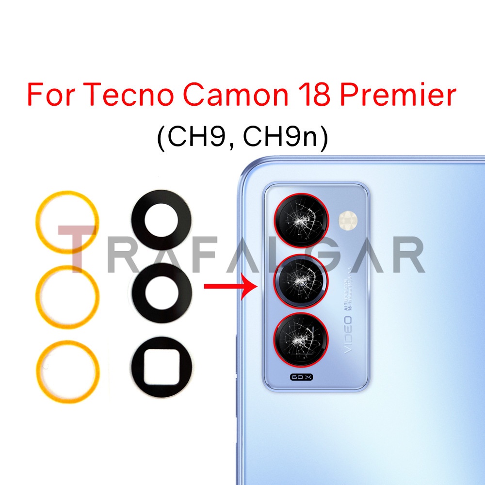 Rear Back Camera Glass Lens For Tecno Camon 18 Premier CH9 CH9n ...