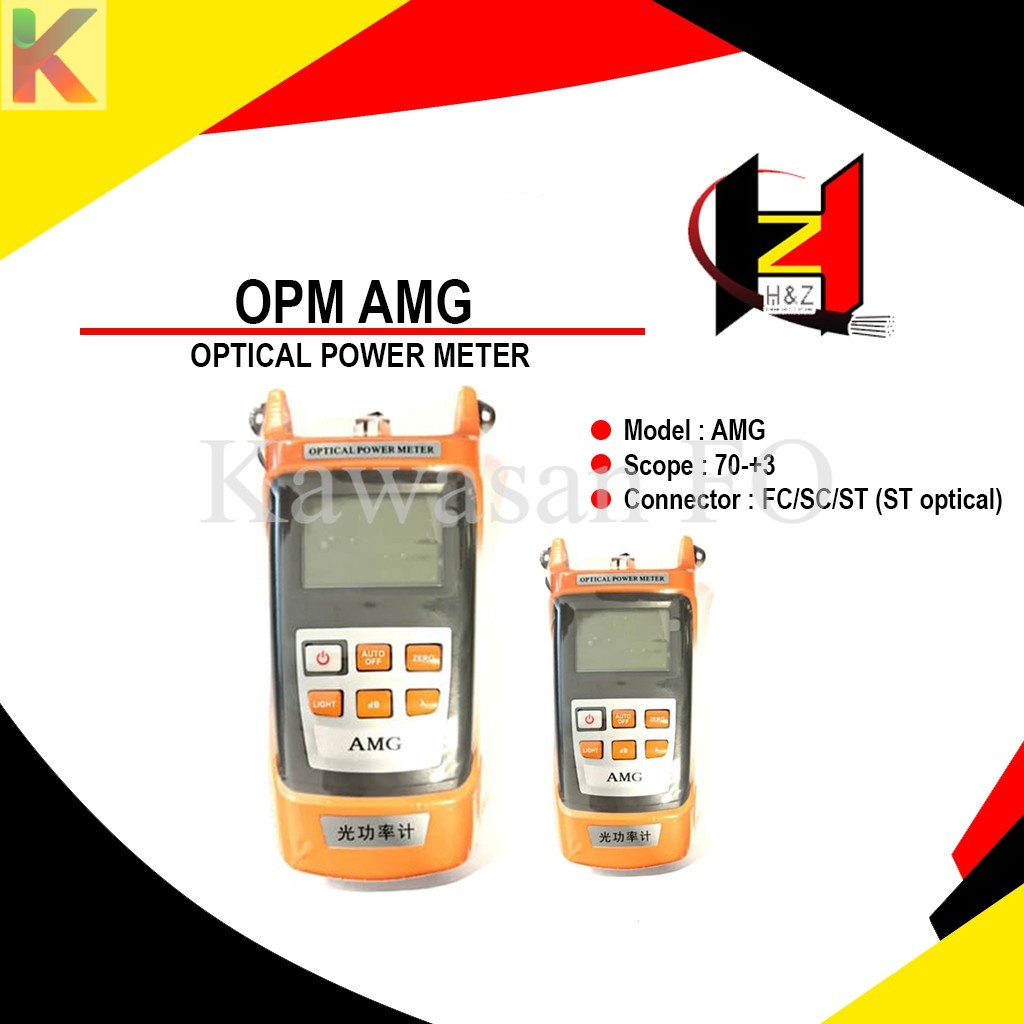 Opm AMG/Optical Power Meter Cable Tester - AMG-Yellow Fiber Optic Power ...