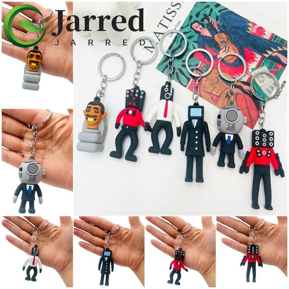 JARRED Anime Skibidi Toilet Keychain, Skibidi Toilet Tv Man Camara Man ...