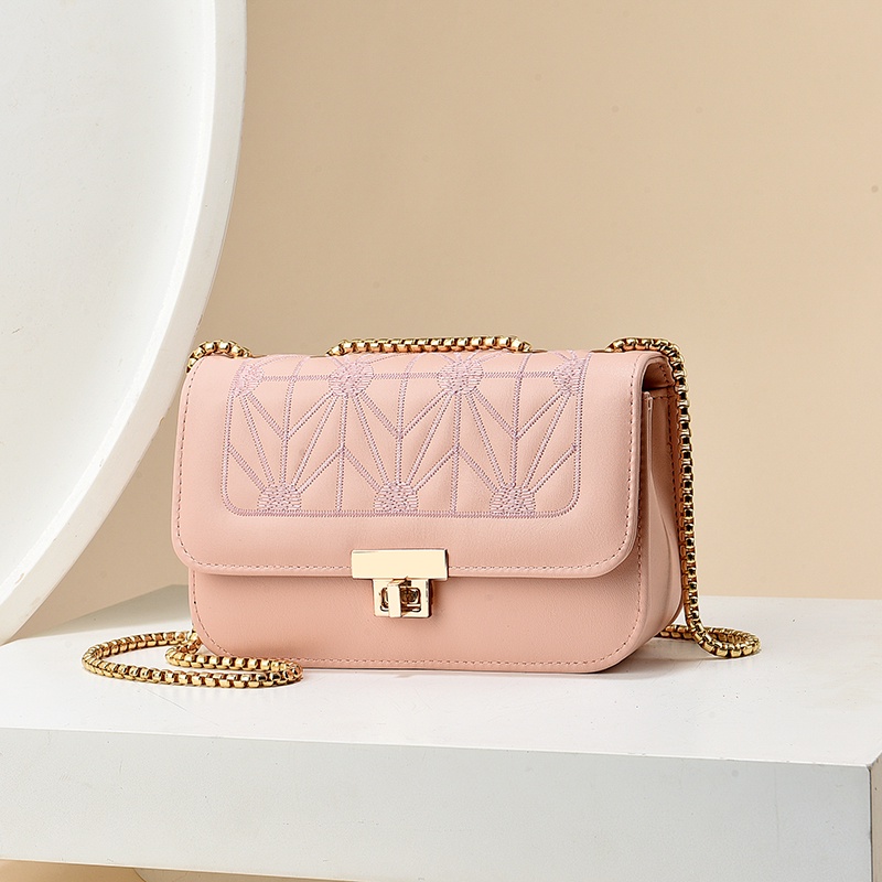 UISN #S810 Women's Bag Mini Slanted Backpack Chain Lock Small Square ...