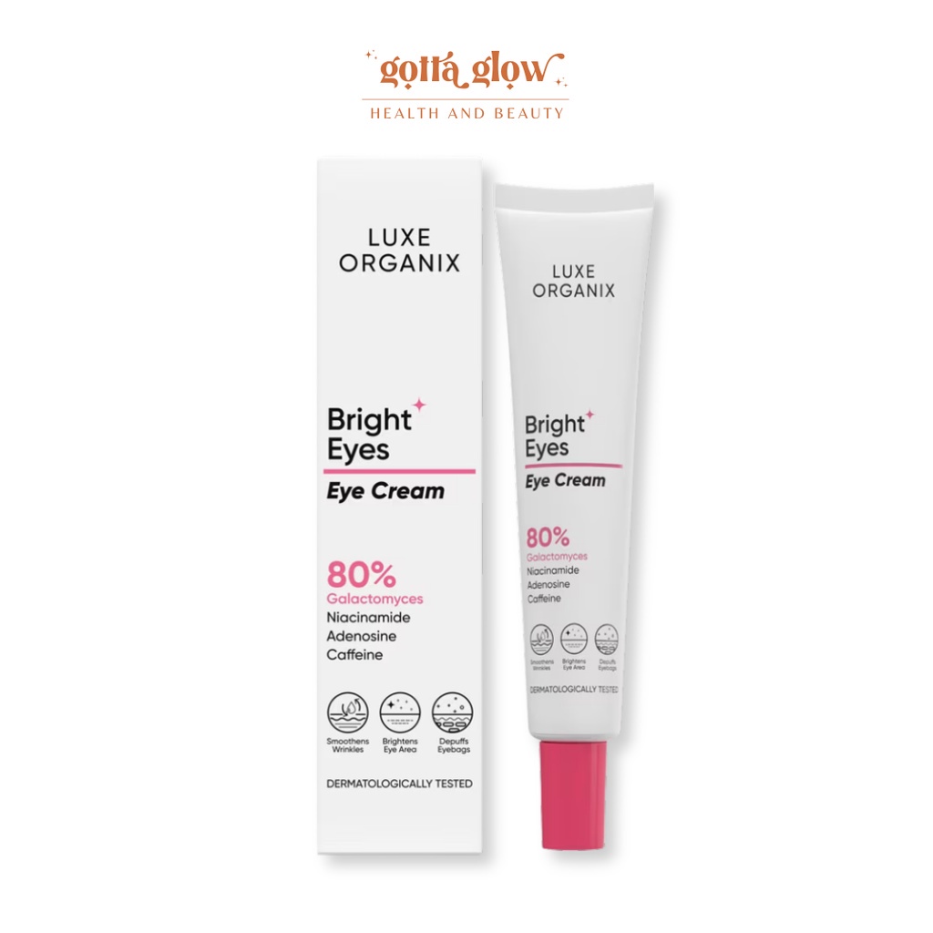 Luxe Organix Bright Eyes Eye Cream 80% Galactomyces 15g | Shopee ...