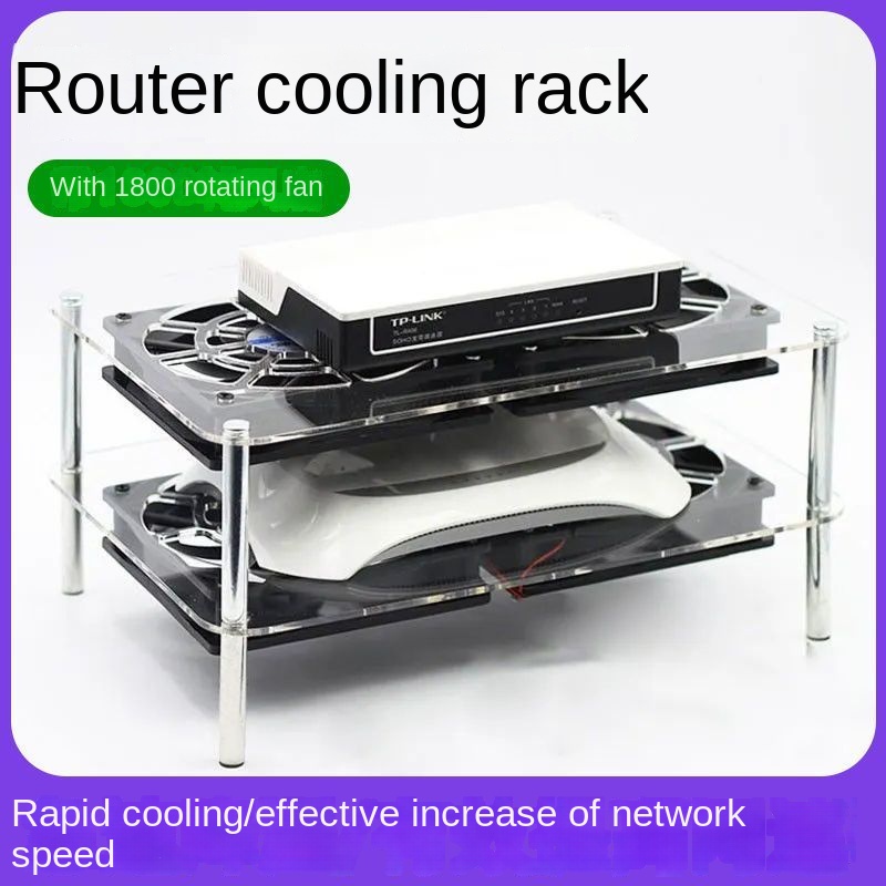 Router Cooling Rack Optical Modem WiFi Cooling Radiator Base Set-Top ...
