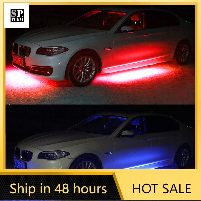 12V Car LED Lights Underglow Flexible Strip Lights RGB Car Under System ...