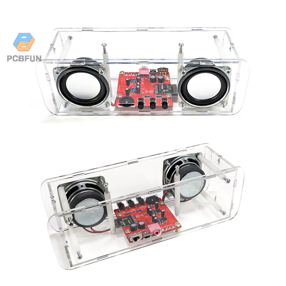 Pcbfun Diy Bluetooth Speaker Kit Stereo Amplifier Sound Circuit Board ...