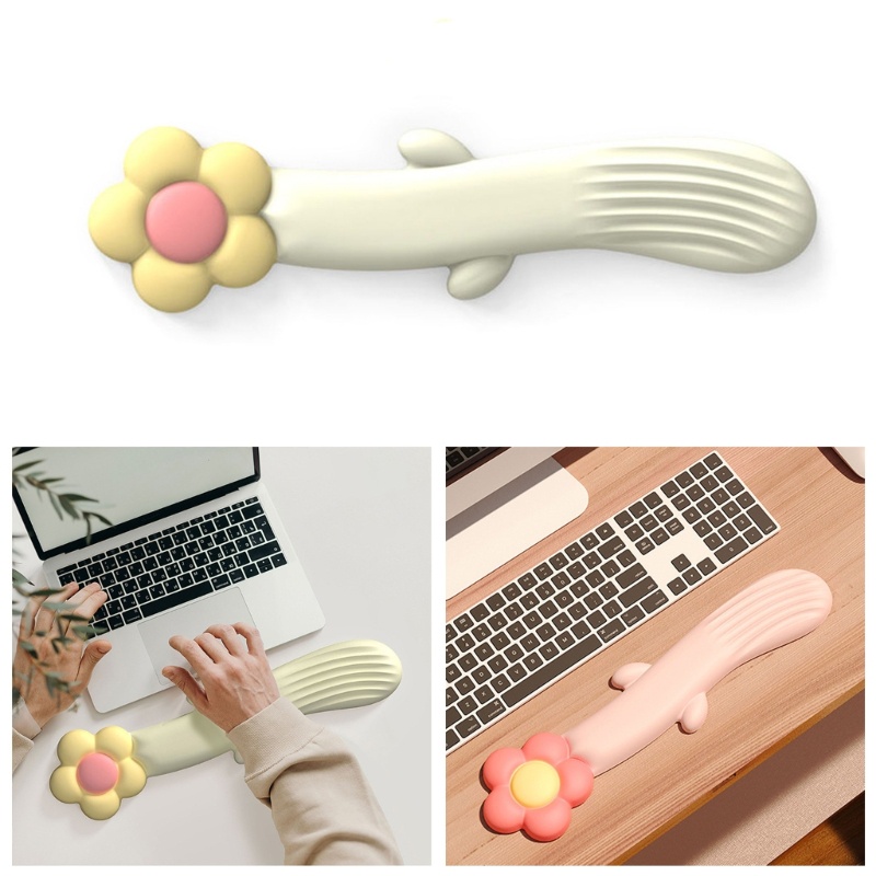 Left Wrist Rest Flower Shape Ergonomic Keyboard Wrist Rest Pad Reduce ...