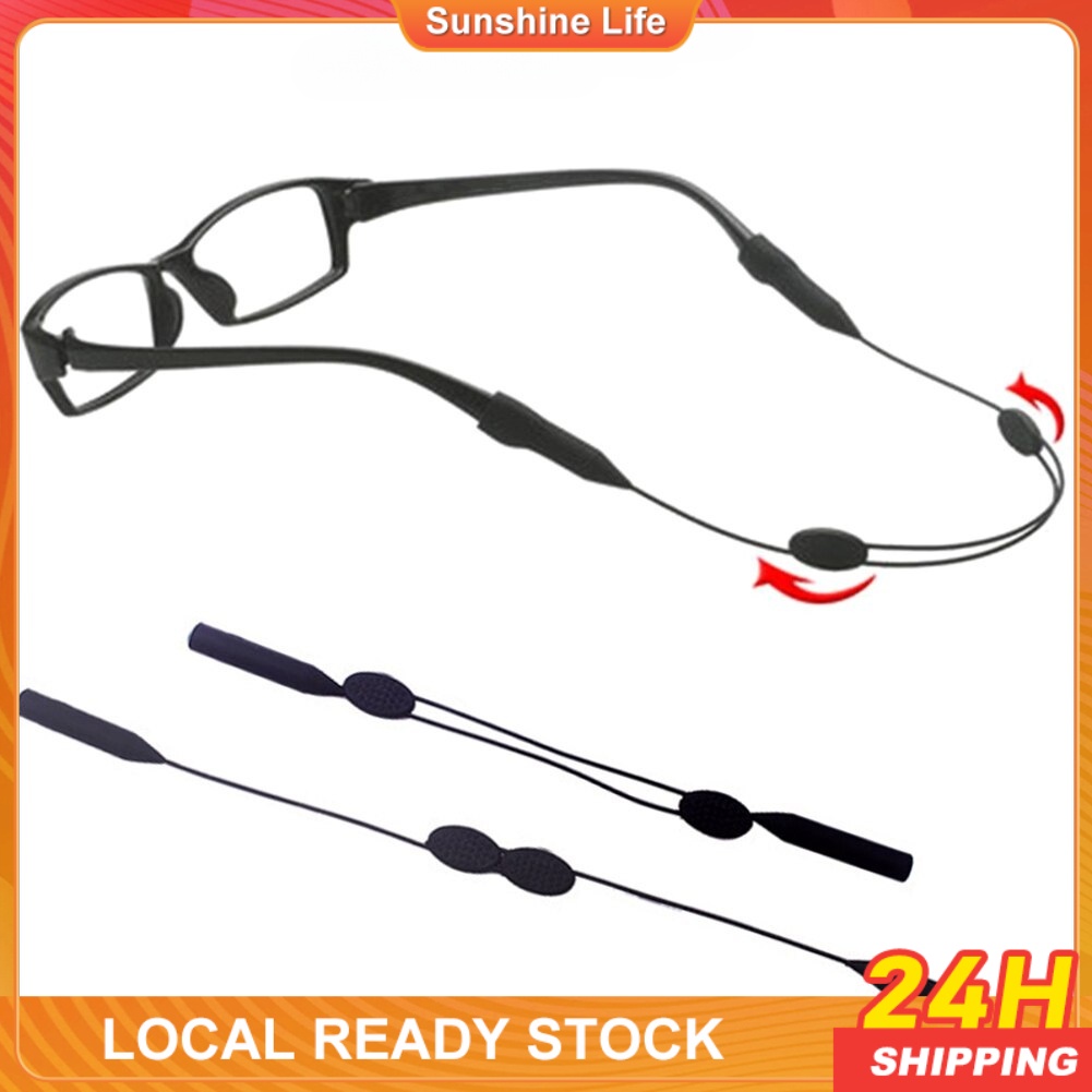 35CM Spectacle Cord Strap Adjustable Glasses Holder Anti-slip Silicone ...
