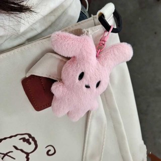 Steve Sweetheart Pink Rabbit Keychain Cute Plush Student School Bag ...