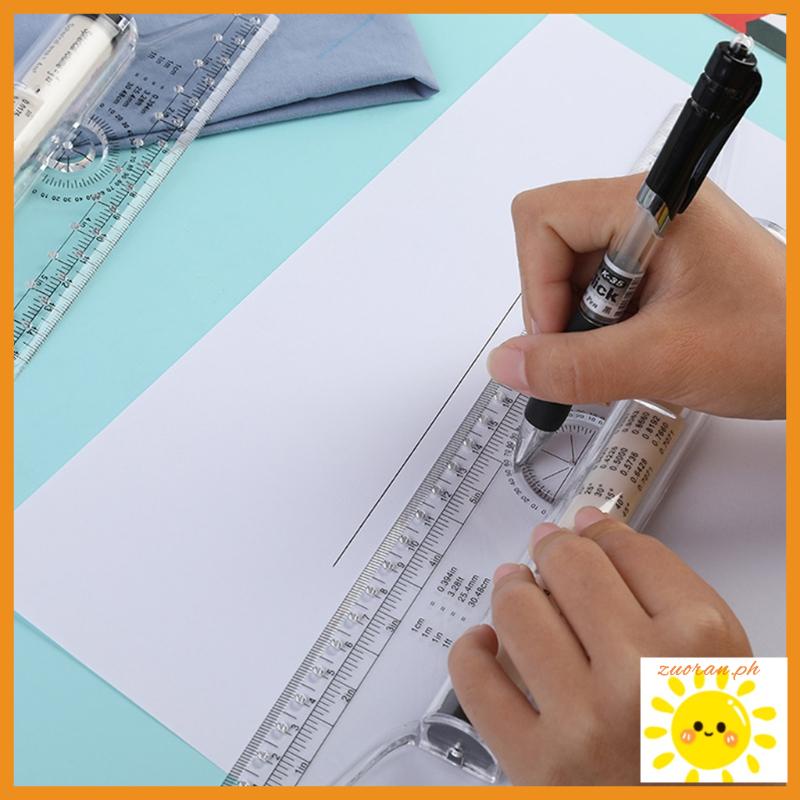 ZUOO Multi Function Drawing Tool Roll Draw Ruler Metric Rolling Ruler ...