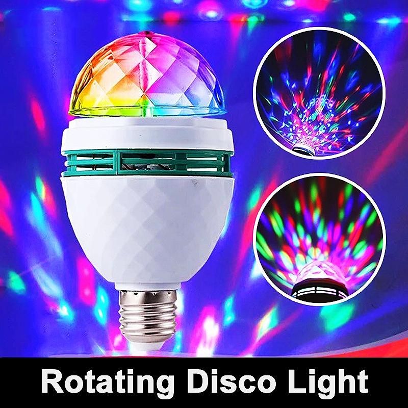 Led Light Bulb Portable Disco Ball Rotating Lamp Led Bulb Led Magic ...