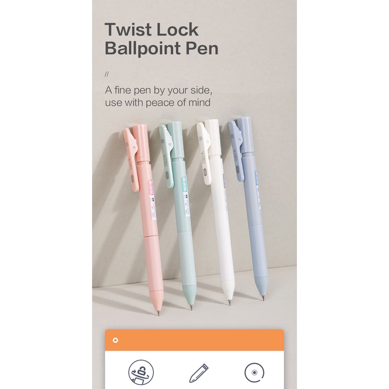 Deli SA170 Press Self-locking Gel Pen 0.5mm ST Head Black Ink | Shopee ...