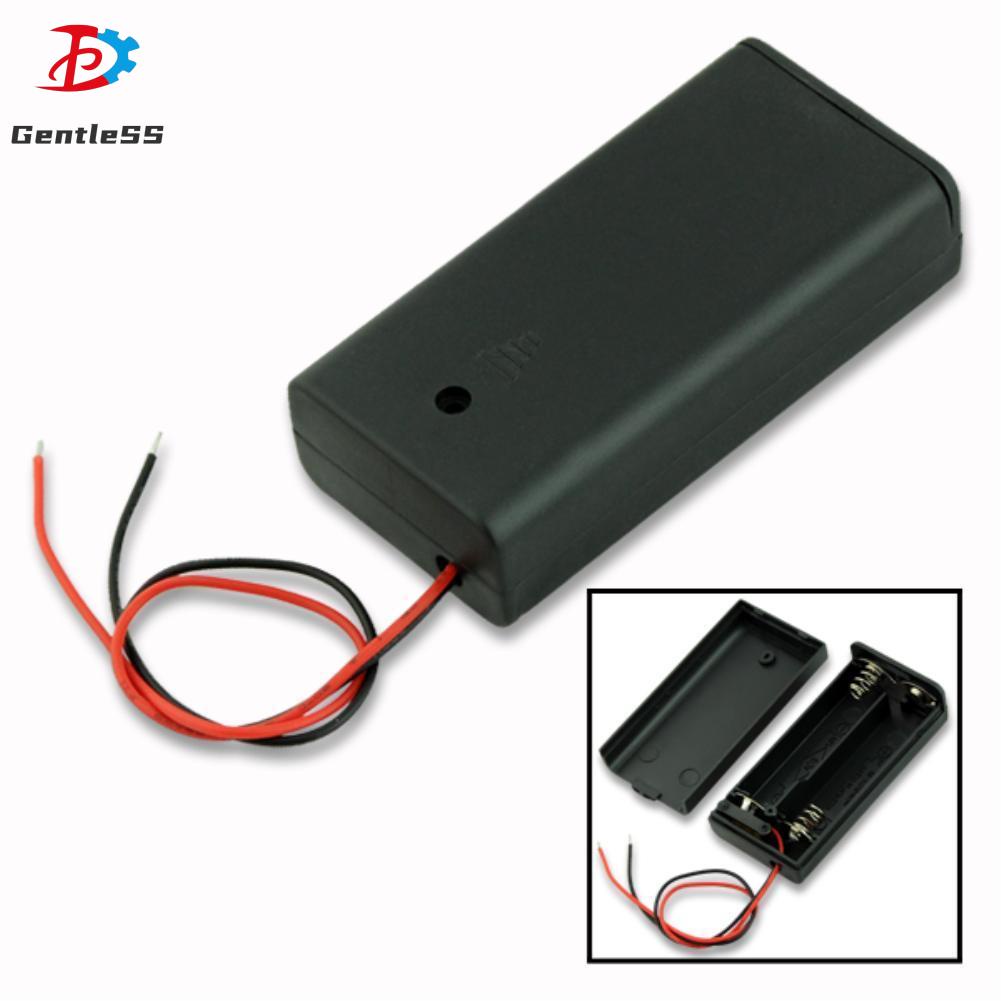 AA Battery Holder Pack 2 AA Battery Holder with Switch Leads Cover AA ...