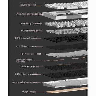 WEIKAV RECORD ALICE Aluminum Mechanical BareBone Keyboard Kit Leaf ...