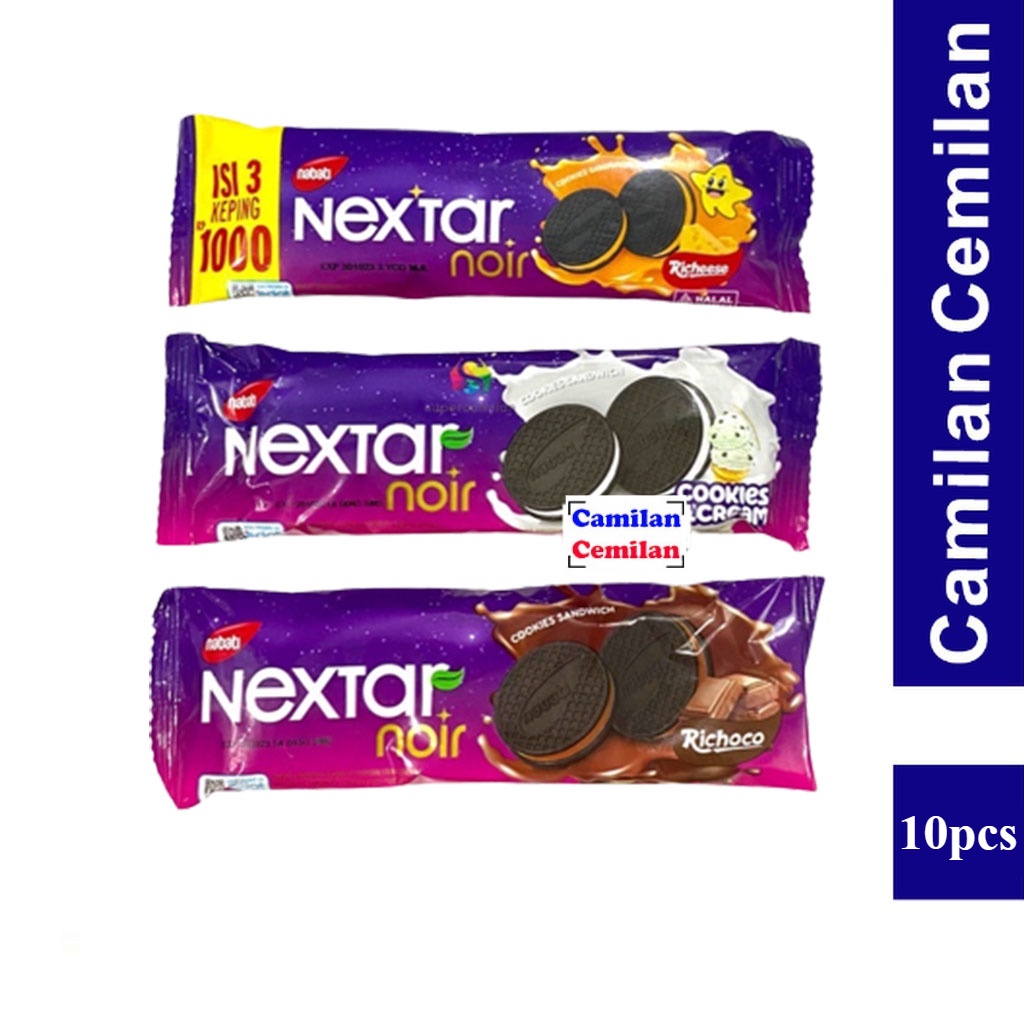 Nabati Nextar Noir Richoco Cookies Renceng contains 10 pcs x 28 gr ...