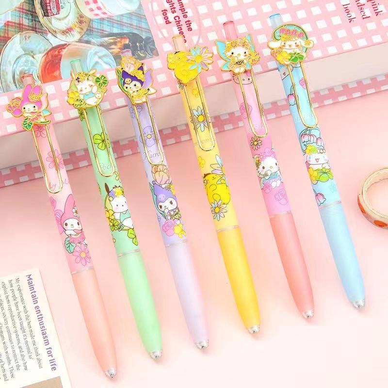 6 Pieces Sanrio Mymelody Kuromi Cinnamoroll Pom Pom Purin Pochacco ...