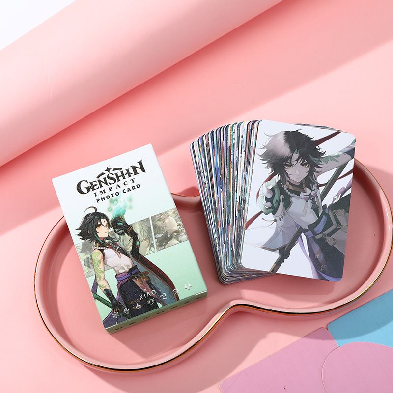 Genshin Impact Collectible Card Set 50pcs per box Cards 3 inch Furina ...