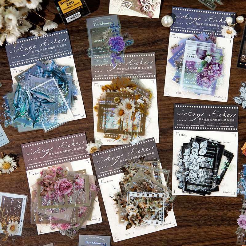 ENWEI 30 Pcs [Attic Painter Series] Aesthetics Journal Stickers ...